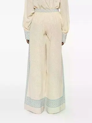 Ermanno Scervino Geometric Print Palazzo Pants