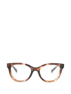 Dolce & Gabbana Tortoiseshell-effect Cat-eye Glasses - Brown