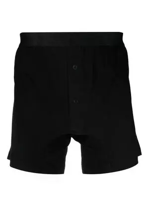Comme Des Garçons Buttoned Jersey Boxers - Black