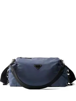 Prada Re-nylon And Leather Explore Bag - Blue