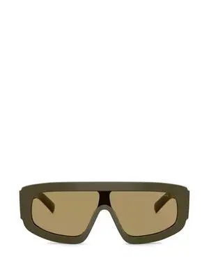 Prada Geometric Frame Sunglasses - Green