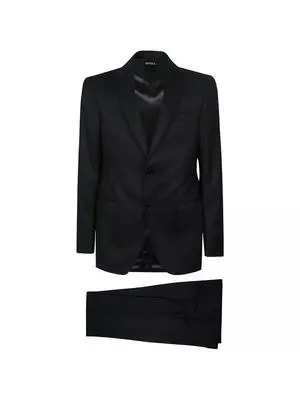 Zegna Single-breasted Two-piece Suit - Blue