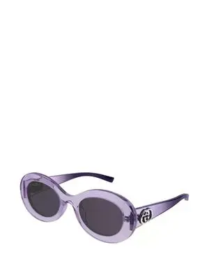 Gucci Interlocking G Oval-frame Sunglasses
