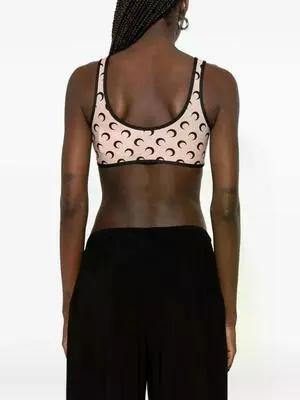 MARINE SERRE Moon Print Top - Neutrals