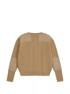 Gosha Rubchinskiy Ribbed-knit Sweater With Elbow Patches