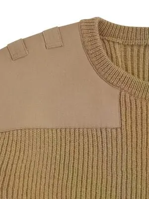 Gosha Rubchinskiy Ribbed-knit Sweater With Elbow Patches