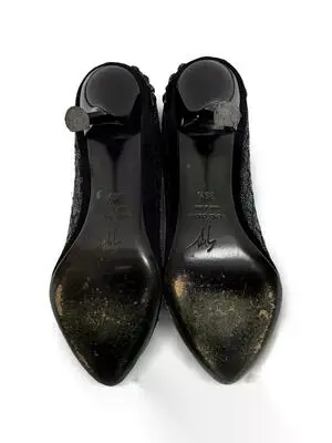 GIUSEPPE ZANOTTI Sequinned Almond-toe Pumps
