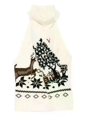 Monse Fair Isle Halter Top