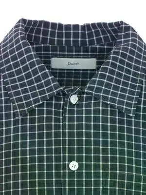 DUNST Holiday Check Shirt - Blue