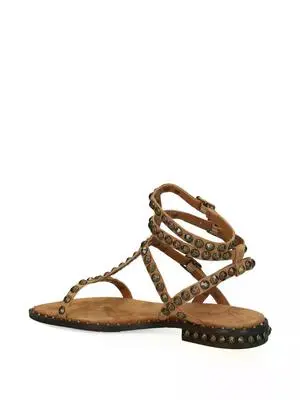 Ash Play Stud-embellished Suede Sandals