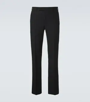Thom Sweeney Wool Straight Leg Trousers