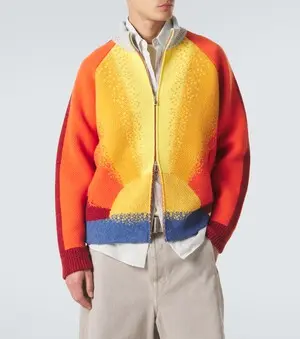GOD'S TRUE CASHMERE Radiant Sun Cashmere Zip-up Sweater