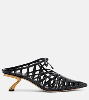 FERRAGAMO Cirry Leather Mules