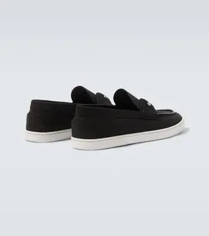 CHRISTIAN LOUBOUTIN Chambeliboat Leather Slip-on Shoes