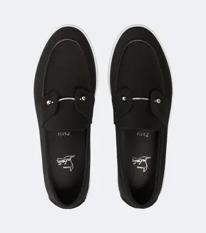 CHRISTIAN LOUBOUTIN Chambeliboat Leather Slip-on Shoes
