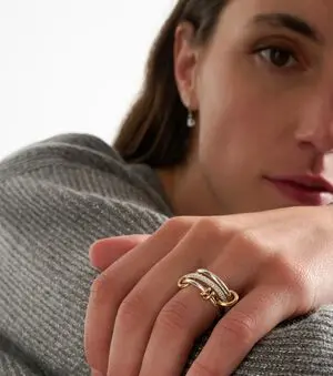 SPINELLI KILCOLLIN Raneth Sterling And 18kt Gold Ring With Diamonds