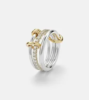 SPINELLI KILCOLLIN Raneth Sterling And 18kt Gold Ring With Diamonds