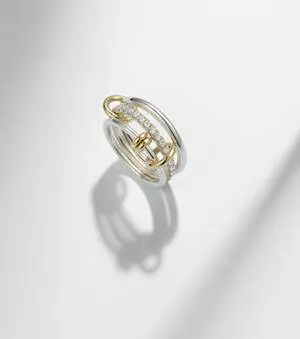 SPINELLI KILCOLLIN Raneth Sterling And 18kt Gold Ring With Diamonds