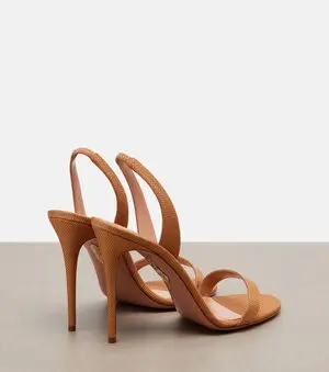AQUAZZURA So Nude Slingback Sandals