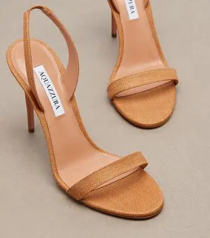 AQUAZZURA So Nude Slingback Sandals