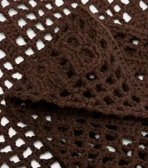 Ruslan Baginskiy Crochet Cotton Scarf - Brown