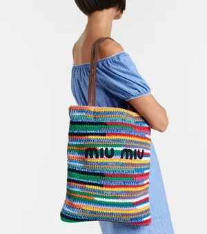 Miu Miu Crochet Tote Bag