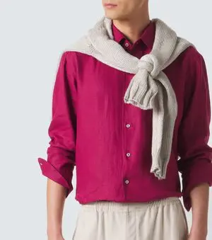 Zegna Linen Shirt - Red