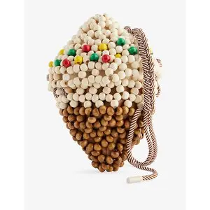 ALEMAIS Gelato Wood-bead Cross-body Bag