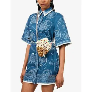 ALEMAIS Gelato Wood-bead Cross-body Bag