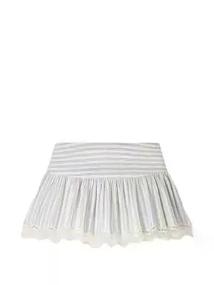 Sandro Striped Cotton Skort