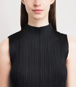 Issey Miyake Swing Solid Midi Tunic Dress