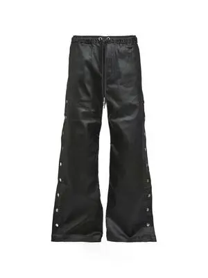 BREATH Press-stud Wide-leg Trousers - Black