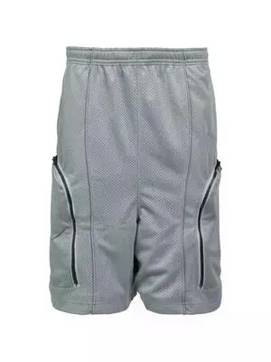 BREATH Mesh Zip-pocket Shorts - Grey