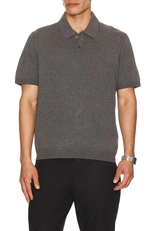 Theory Light Bilen Soris Polo - Medium Grey