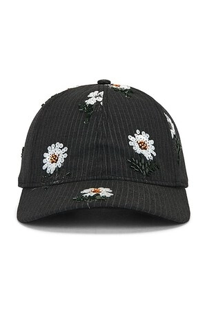 HONOR THE GIFT Flowers Beaded 6 Panel Cap - Black