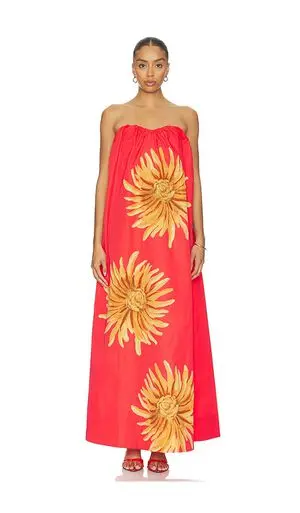 THE WOLF GANG Verona Maxi Dress - Red