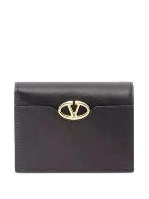 Valentino Garavani Vlogo The Bold Edition Small Calfskin Wallet - Black