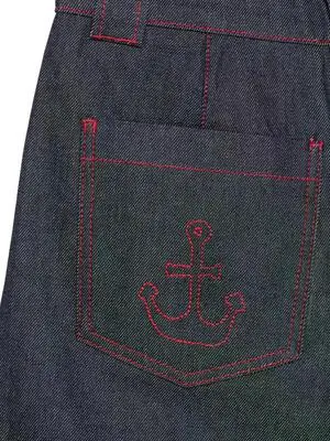 STELLA NOVA Scalloped Edge Contrast Stitch Shorts