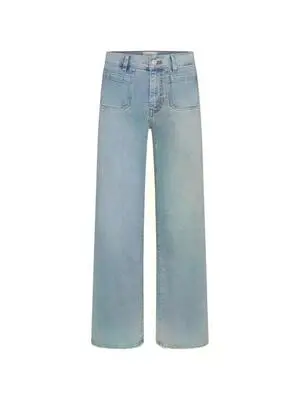 FRAME Le Slim Palazzo Patch-pocket Jeans - Blue