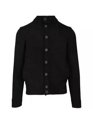 Al Duca D'aosta Button-fastening Ribbed-trim Sweater