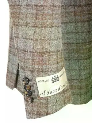 Al Duca D'aosta Single-breasted Tartan Blazer