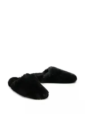 Balenciaga Teddy Faux Shearling Slippers