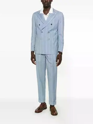 LUIGI BIANCHI MANTOVA Pinstripe Double-breasted Suit