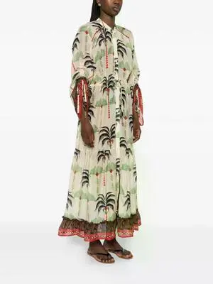 Anjuna Palm Print Maxi Dress