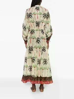 Anjuna Palm Print Maxi Dress