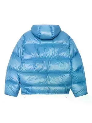 StÜssy Hooded Logo Jacket - Blue