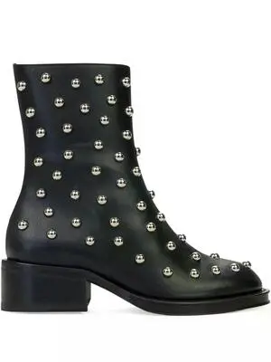 LANVIN Stud-embellished Zip Boots - Black