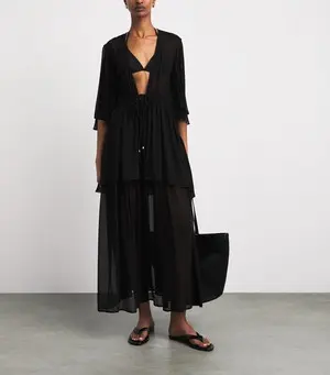 ERES Silk Muslin Operette Short Kaftan
