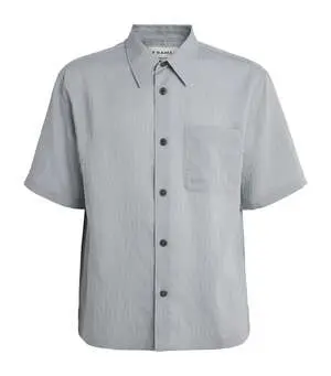 FRAME Stripe Short-sleeve Shirt - Grey
