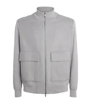 Paul & Shark Wool-silk Aliseo Bomber Jacket
